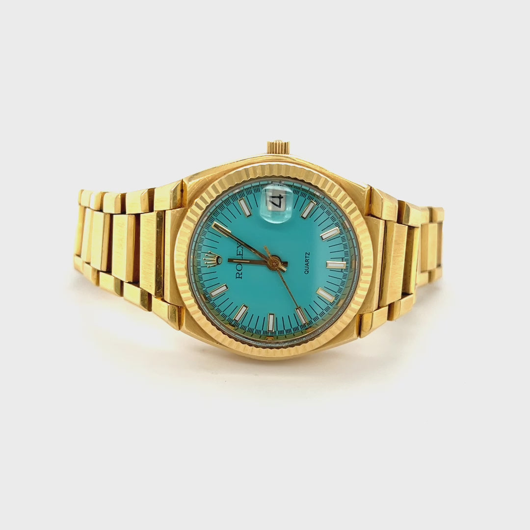 1971 Rolex Texano Datejust ref 5100 39mm Turquoise – Glenn Bradford ...